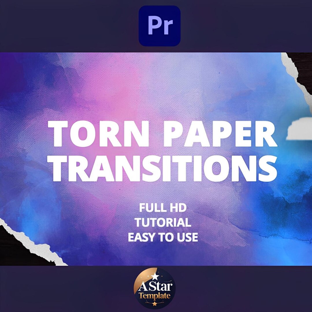 Torn Paper Transitions for Premiere Pro | 1920x1080 HD Video Effects ...