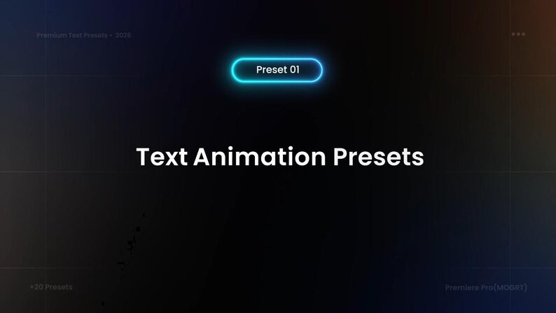 Premiere Pro Text Animation Presets | Customizable MOGRT Effects - Etsy UK