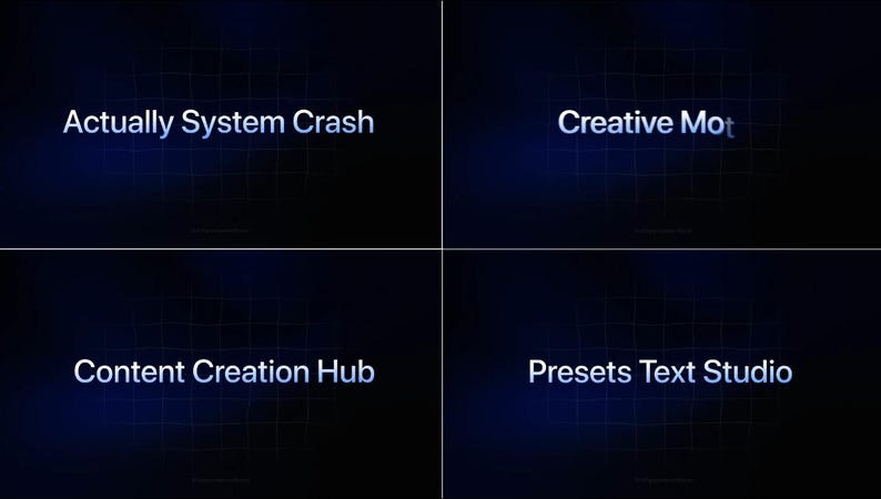 Adobe Premiere Pro Animation Text Presets | 4K Dynamic Text Effects for ...