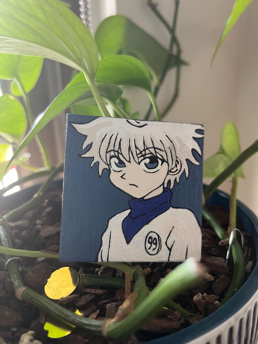 Killua Zoldyck “kil” Hunter X Hunter Mini Magnet Canvas - Etsy