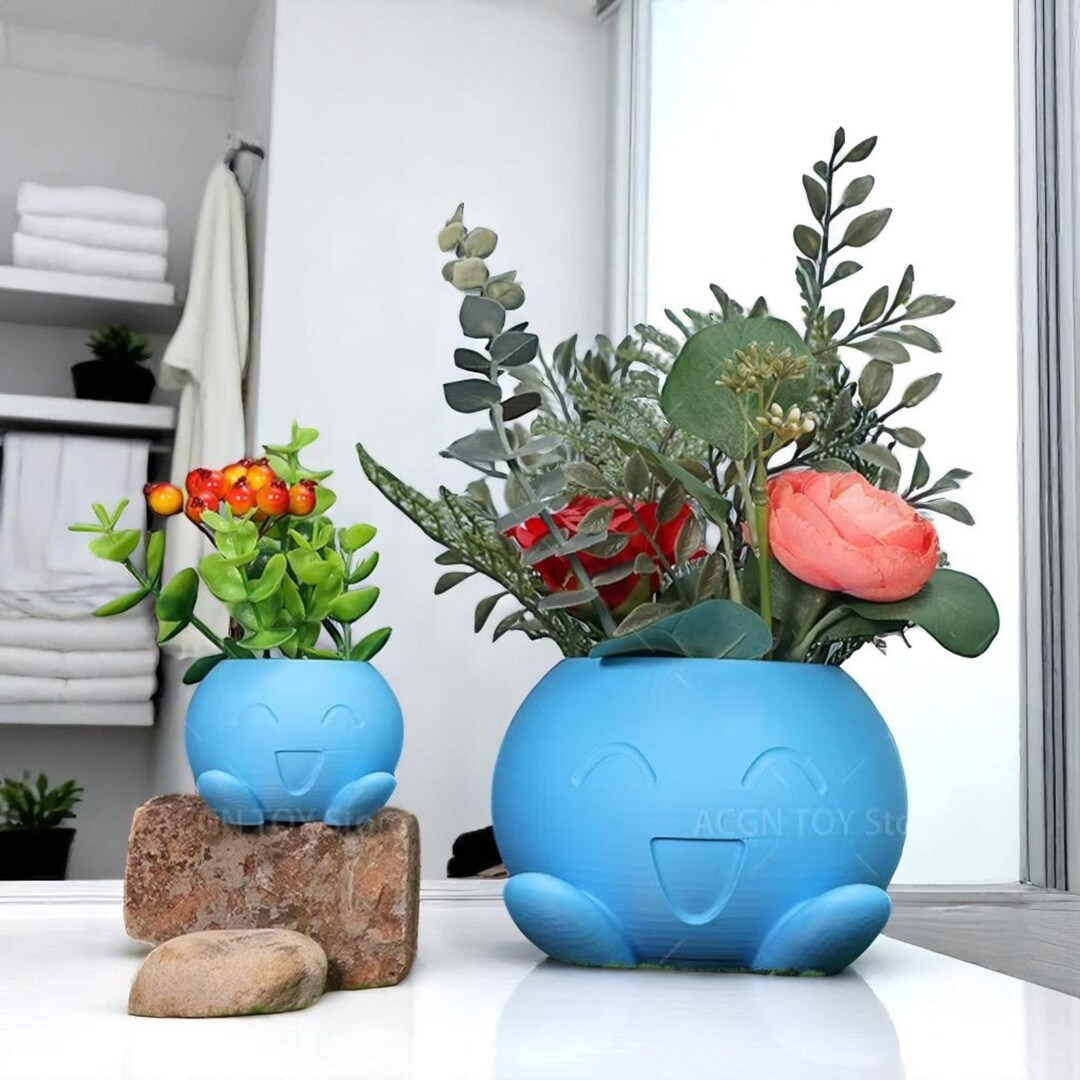 3D Printed Flower Pot – Cute Decorative Planter for Succulents or ...