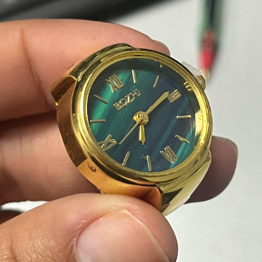 Mini Vintage Watch Ring Functional Y2K Clock Ring Adjustable Goth ...