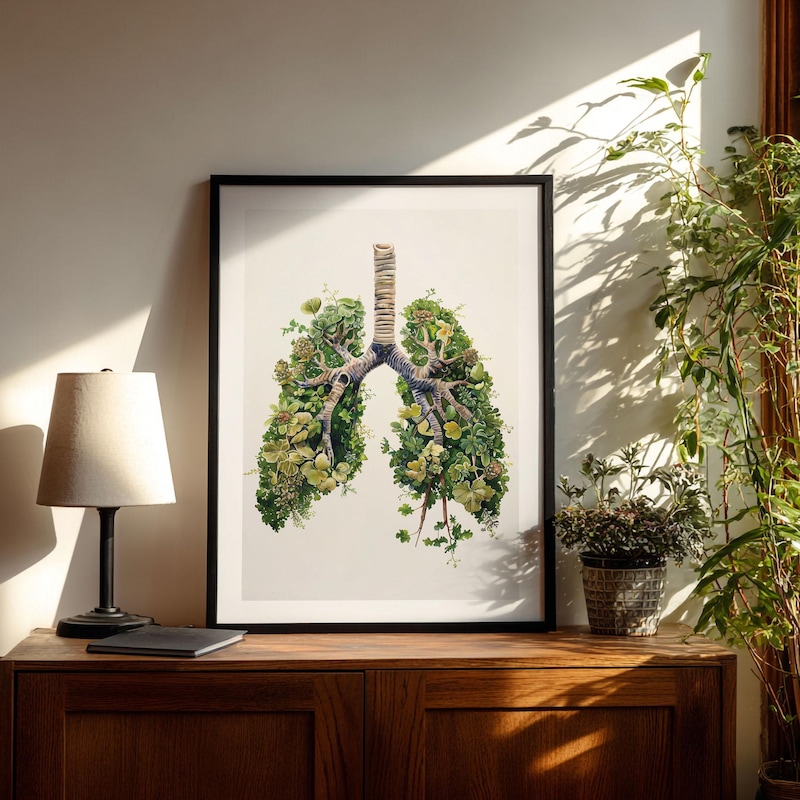 Lung Art Picture - Etsy UK