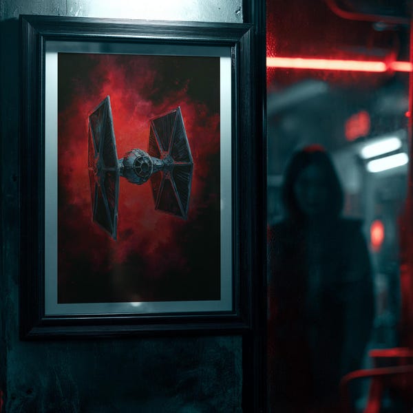 Tie Fighter Poster - Etsy UK