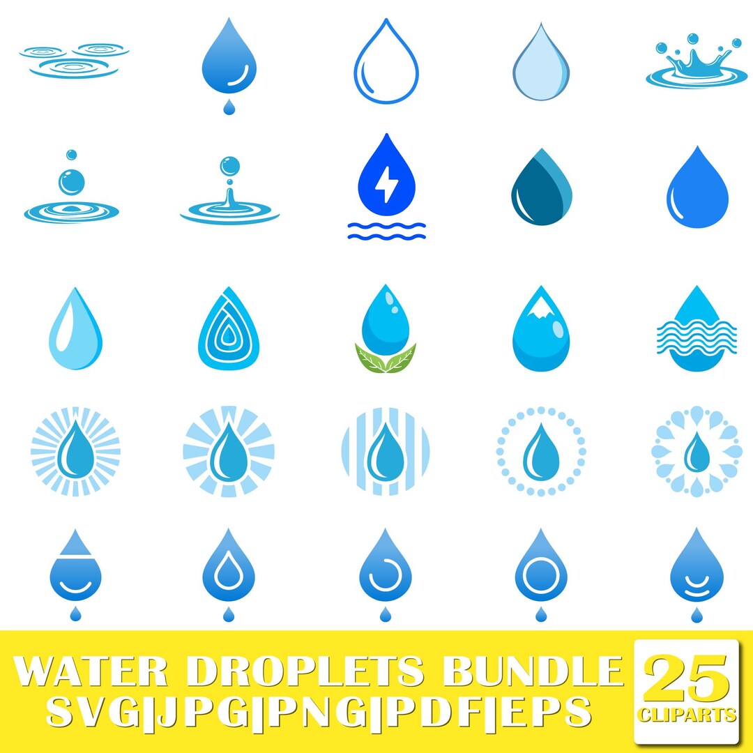 Water Droplet Svg, Water Drops Svg, Rain Drops Svg, Raining Svg, Rain ...