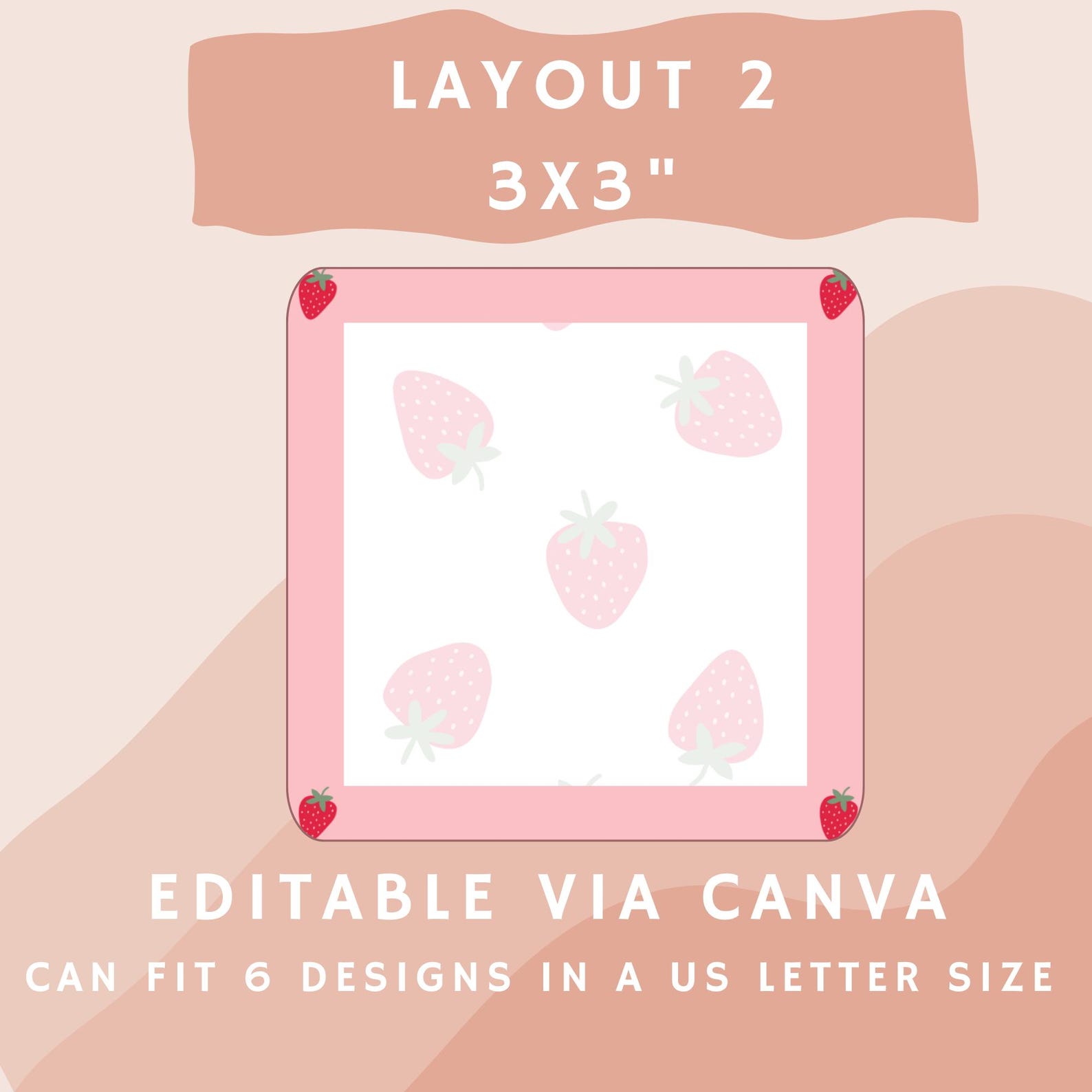 Printable Editable Notepad 3x3 Canva Template Sticky Notes Instant ...