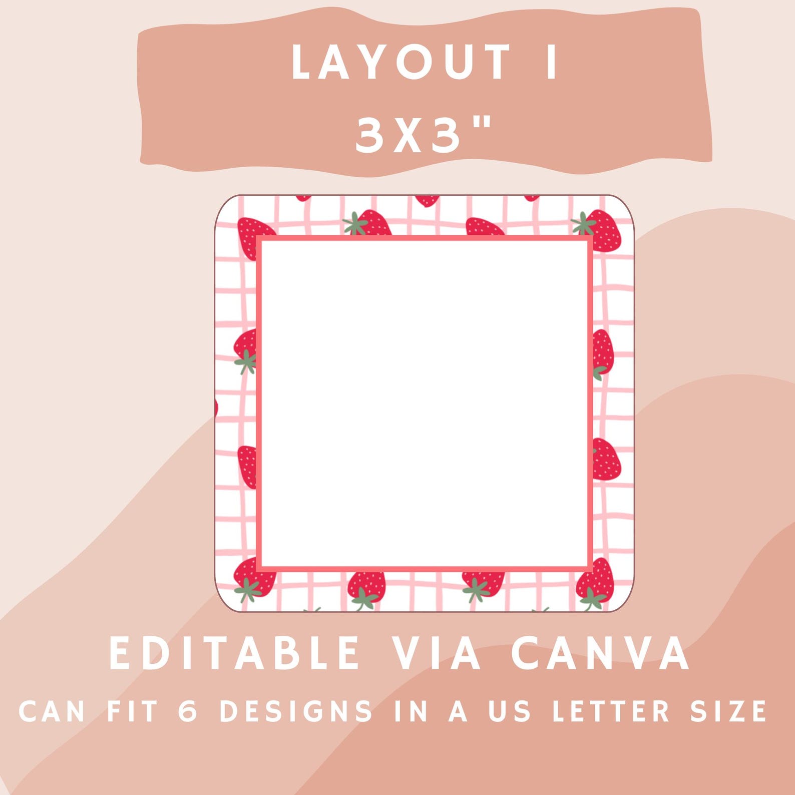 Printable Editable Notepad 3x3 Canva Template Sticky Notes Instant ...