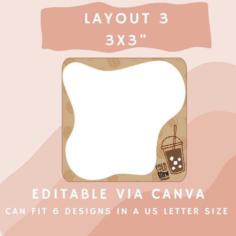 Printable Editable Notepad 3x3 Canva Template Sticky Notes Instant ...