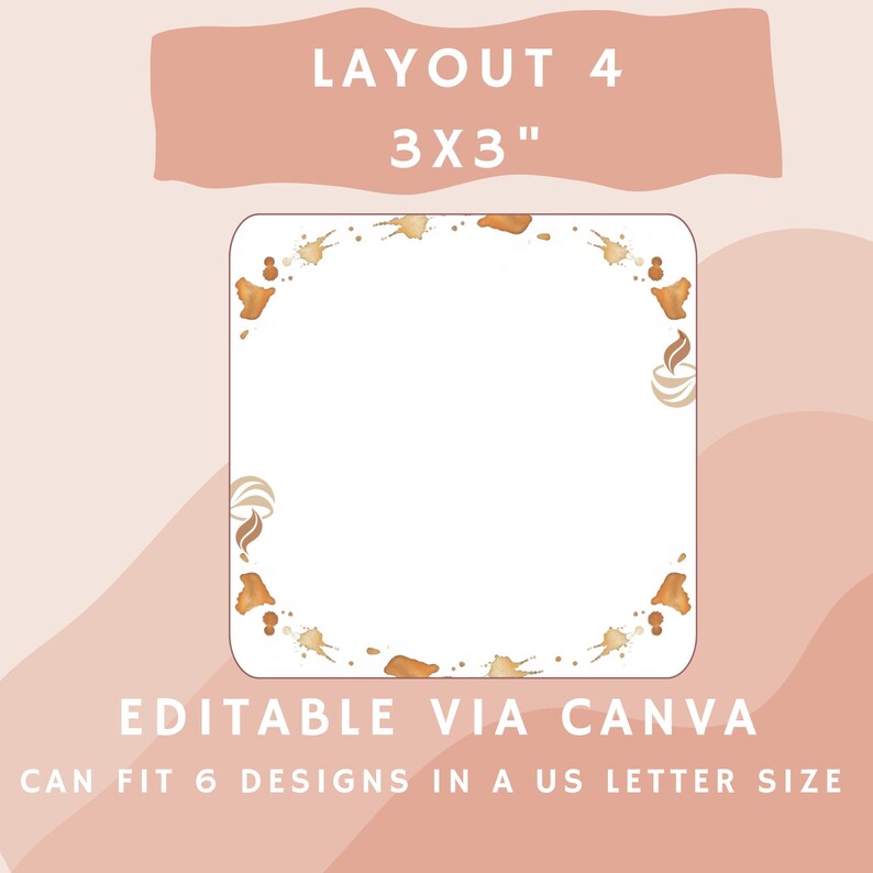 Printable Editable Notepad 3x3 Canva Template Sticky Notes Instant ...