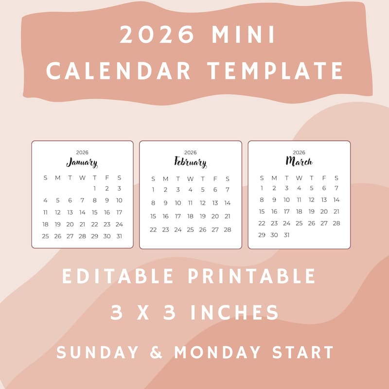 2026 Desk Calendar - Etsy