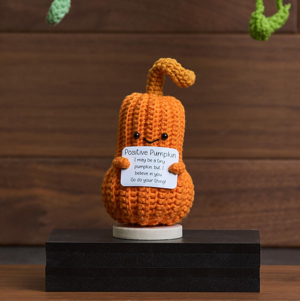 Positive Crochet Fruits and Vegetables, Positive Fruits Gift With Stand ...