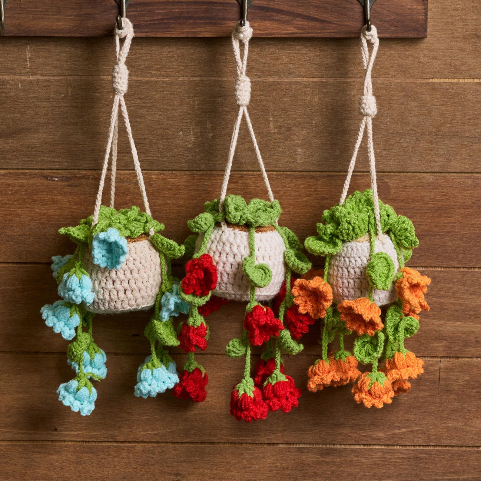 Crochet Bellflower Car Hanging, Cute Flower Home Ornament, Plant Car ...