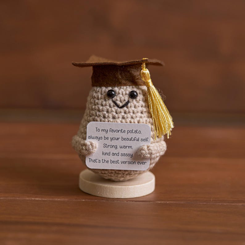 Handmade Crocheted Potato Plush, Potato Christmas Adorable Emotional ...