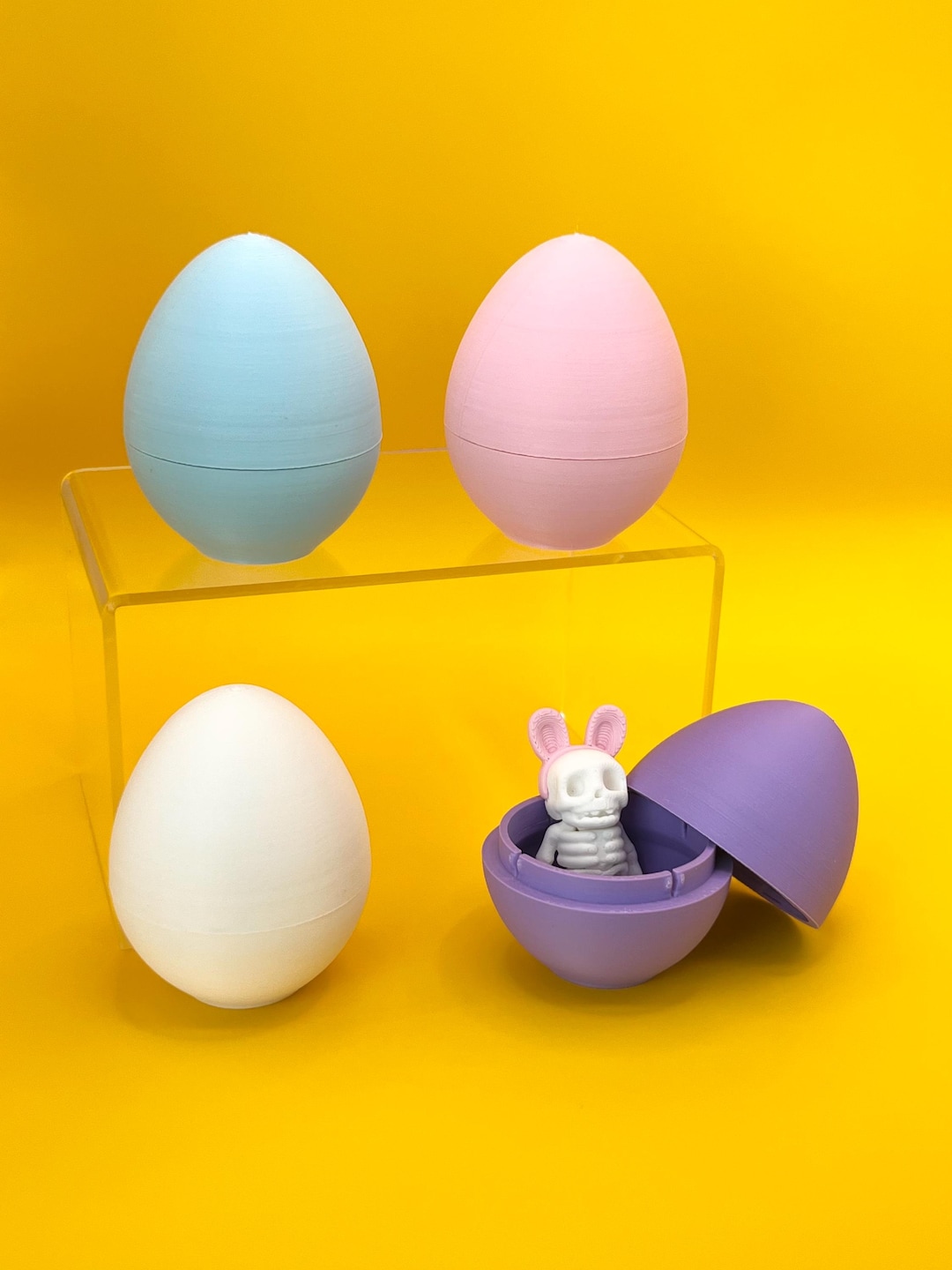 3D Printed Easter Eggs - Set of 4 - Etsy