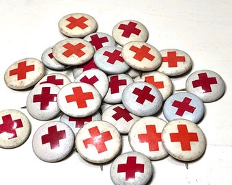 Vintage Red Cross | Etsy