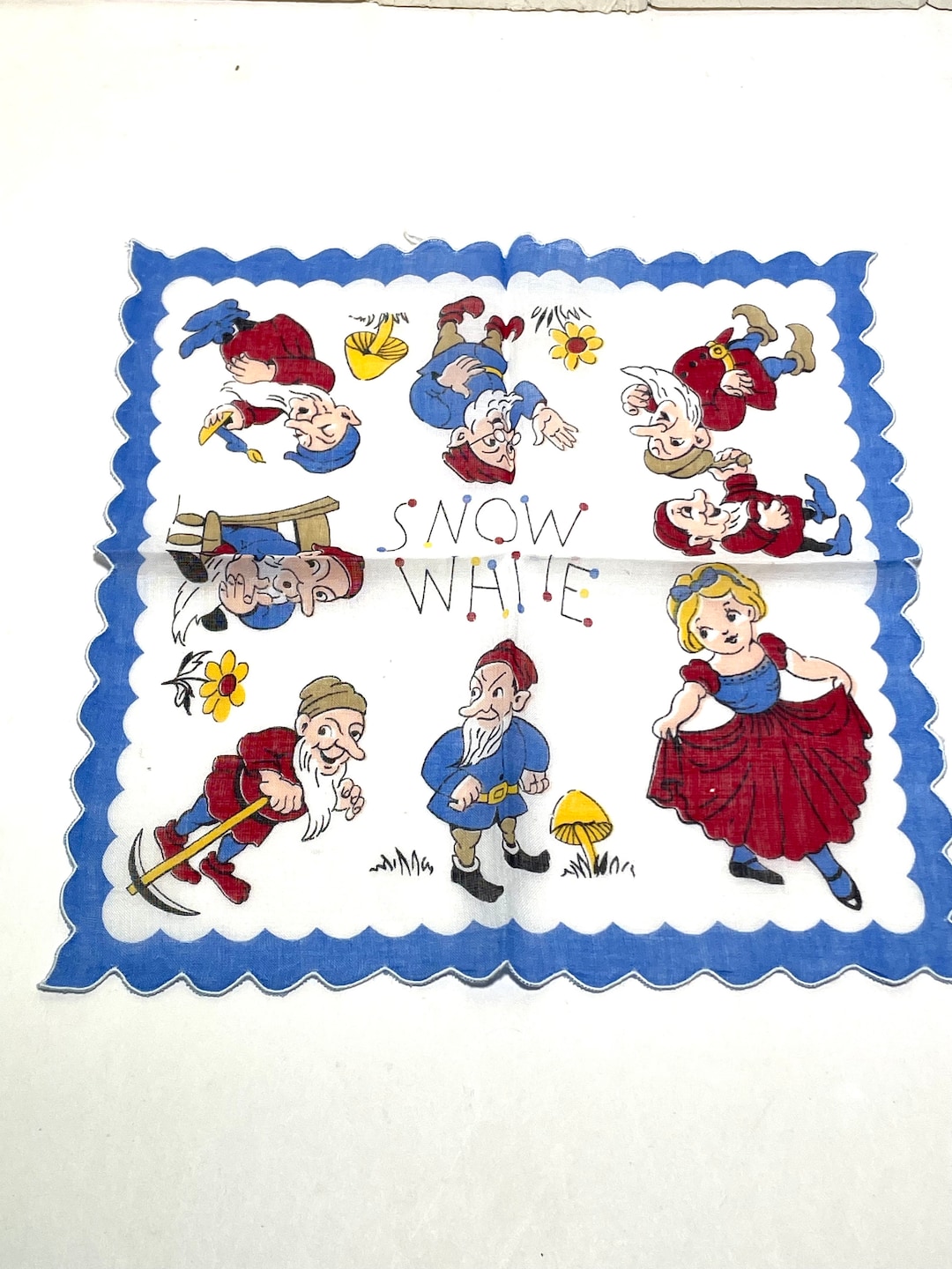 Vintage Children's Handkerchief Hanky Snow White - Etsy