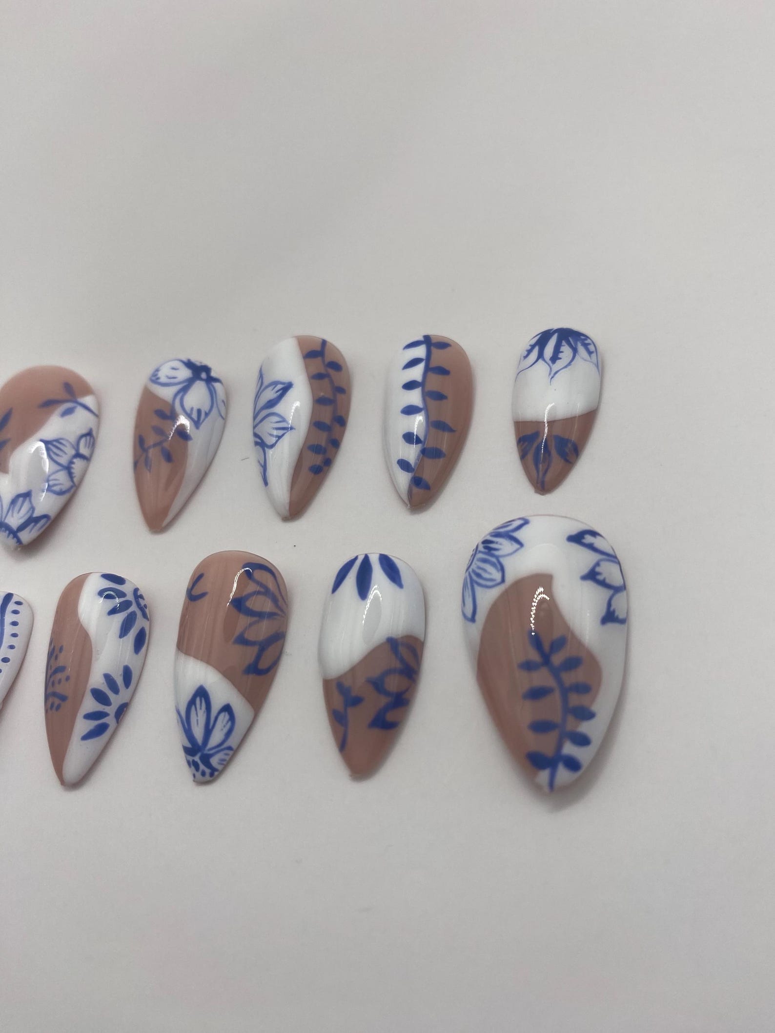 Moroccan Inspired Press on Nails - Santorini Nails- Holiday Nails ...