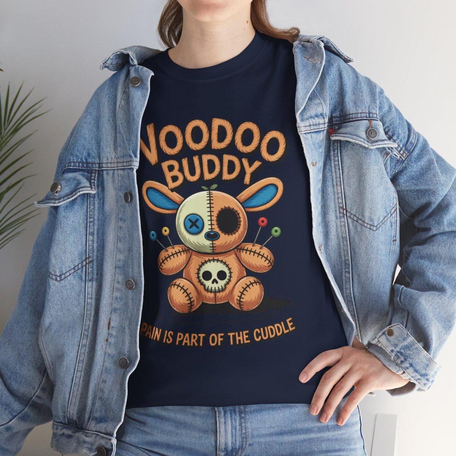 Voodoo Buddy Stitched Bunny Doll Tee, Creepy Macabre Halloween Apparel ...