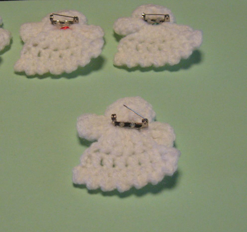 Crochet Angel Lapel Pins Set of 4 - Etsy