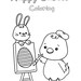 Easter Easy Coloring Pages for Kids, Toddler, Preschool Printable ...