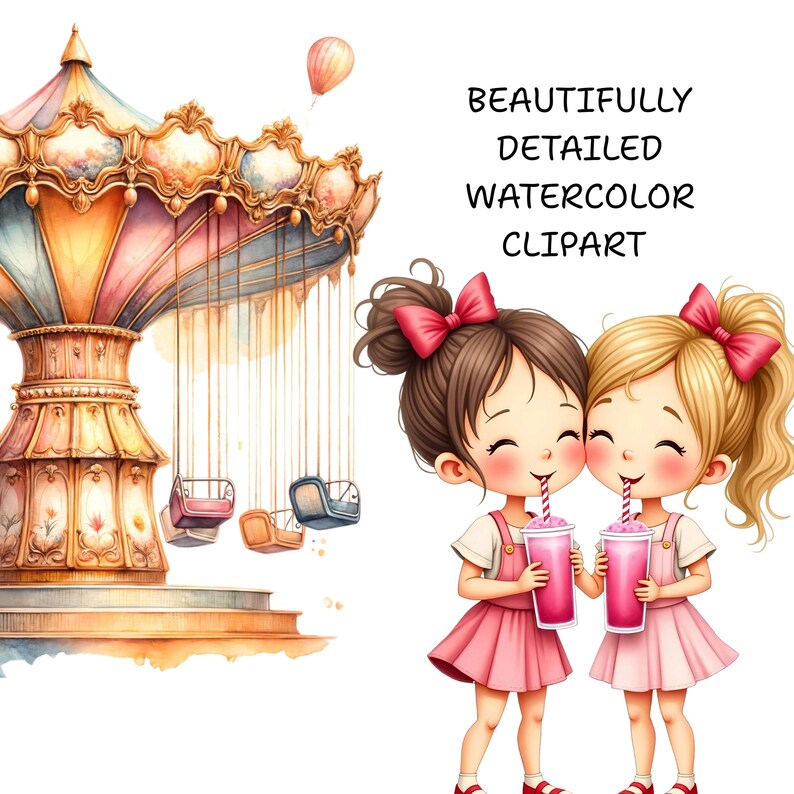 Carnival Clipart | Fun Fair Watercolor PNG | Carnival Theme Graphics ...