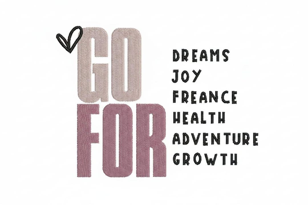 Positive Affirmations Embroidery Design – Inspirational Applique ...