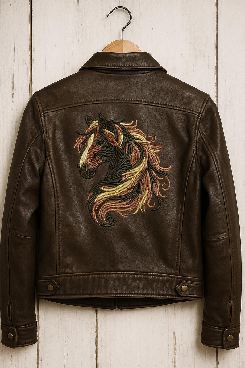 Horse Embroidery Design: Detailed Mane, Machine Embroidery Files ...