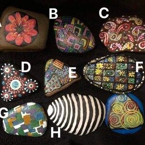 An Assortment of Acrylic Painted Rocks - Etsy
