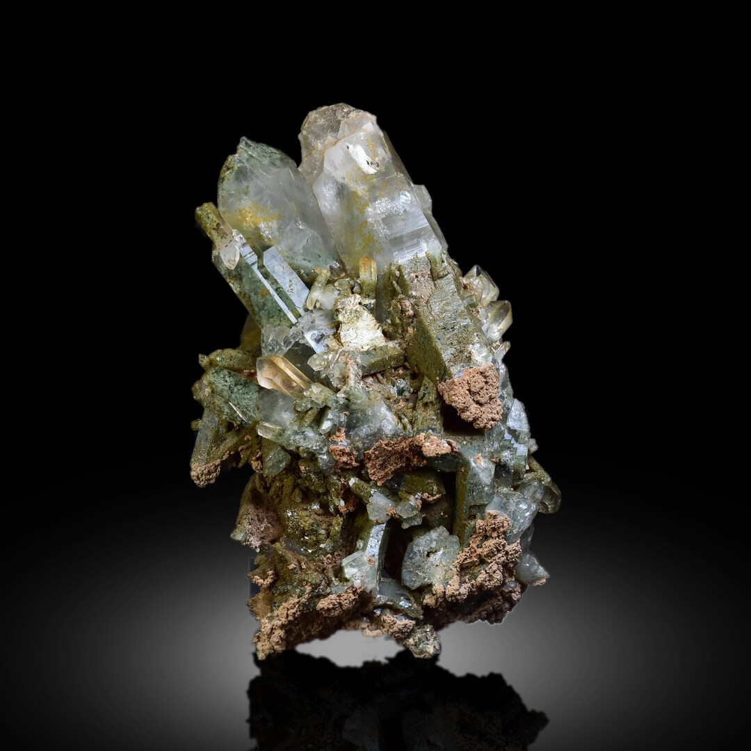 Green Chlorite Quartz Specimen 283 Gram Raw Crystal Mineral From ...