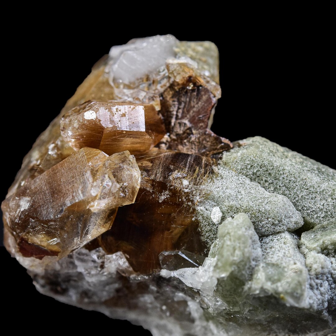 Chlorine Quartz With Rutile Inclusion Crystal Specimen 11g From ...