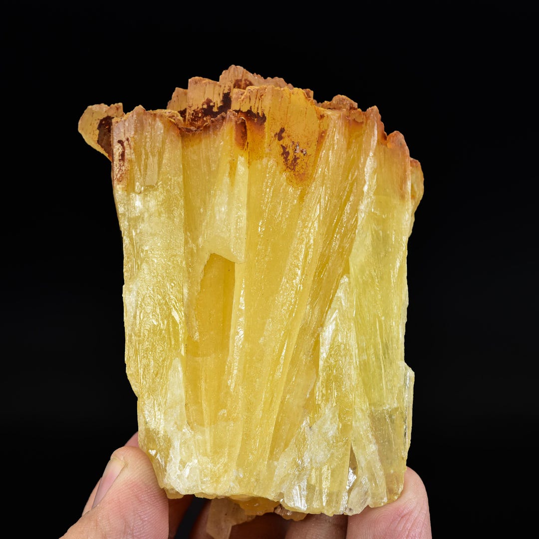 369 Gram Yellow Aragonite - Unique Afghan Natural Stone for Healing ...