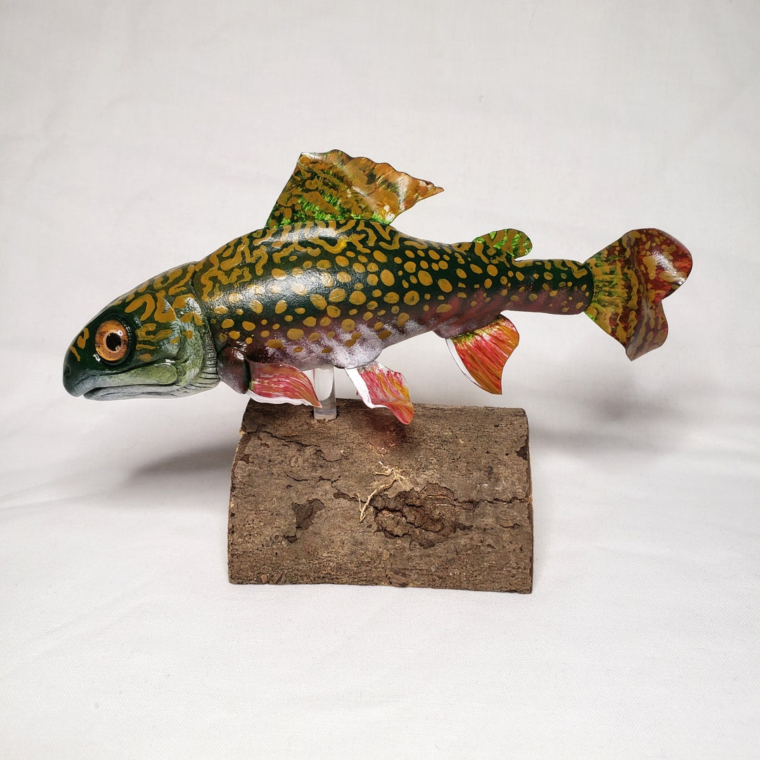 Handmade Gourd Fish Sculpture 99 Rainbow Trout - Etsy