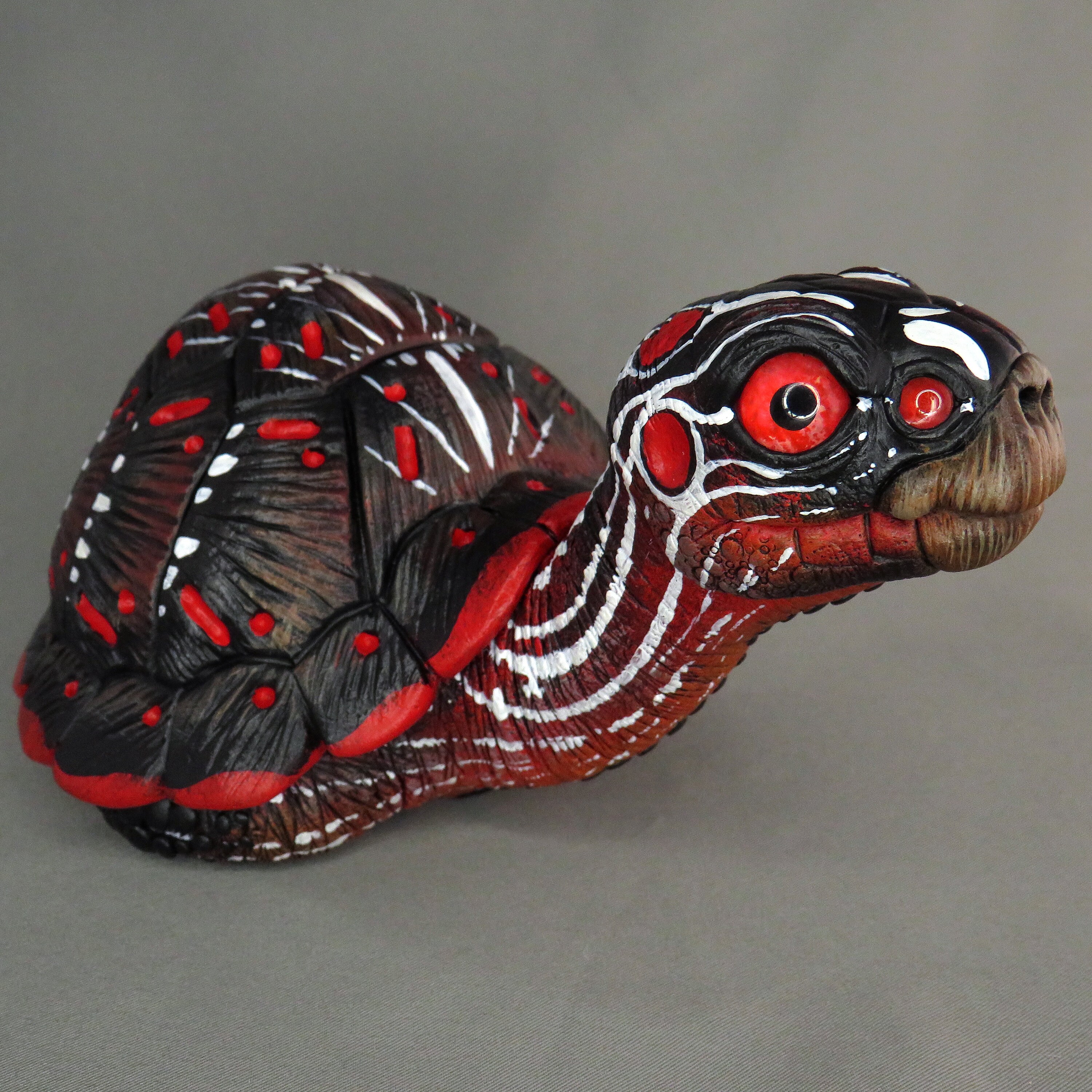 Black Spider Eyed Turtle Gourd Art Sculpture - Etsy