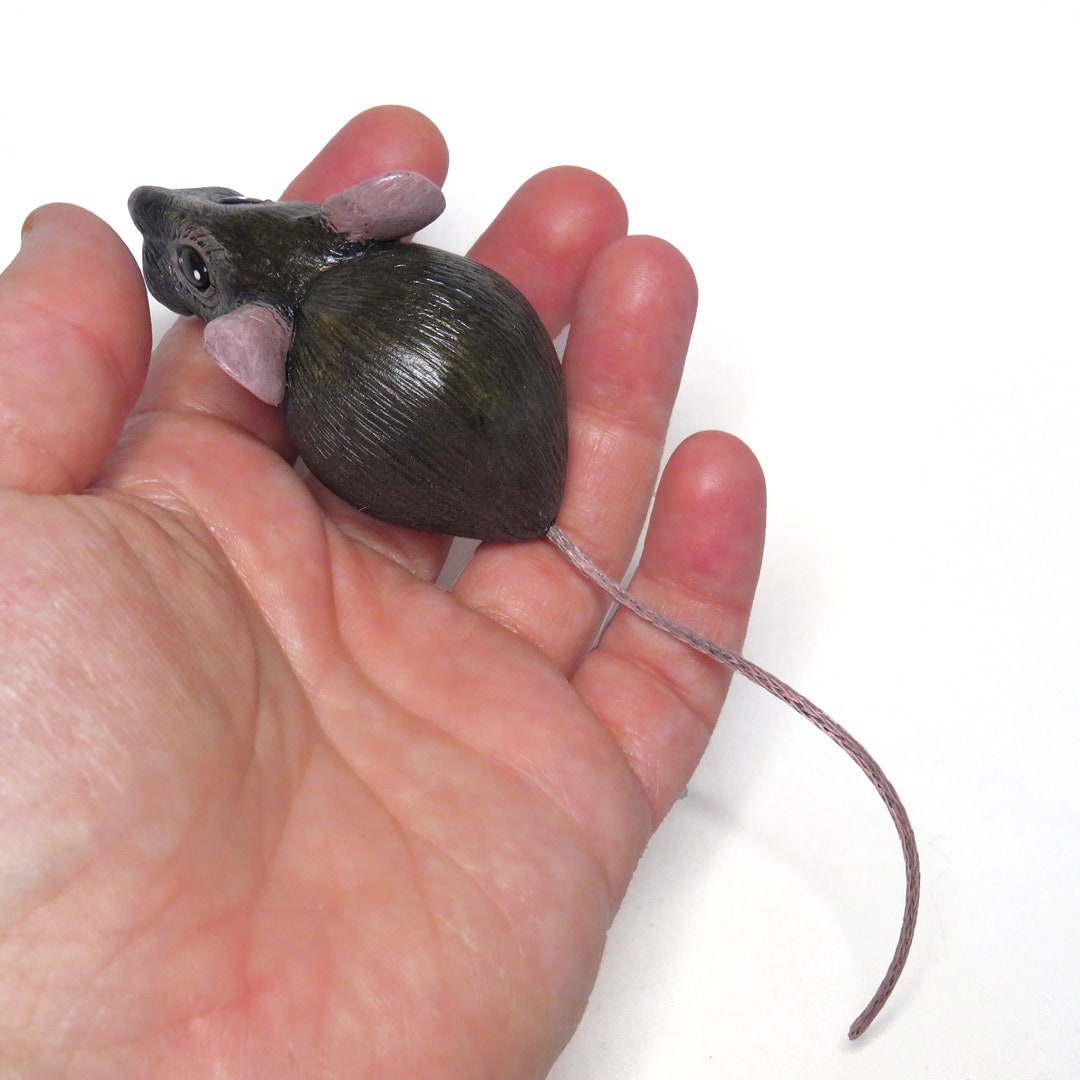 Mini Gourd Mouse 47, Life-like Clay Sculpture - Etsy