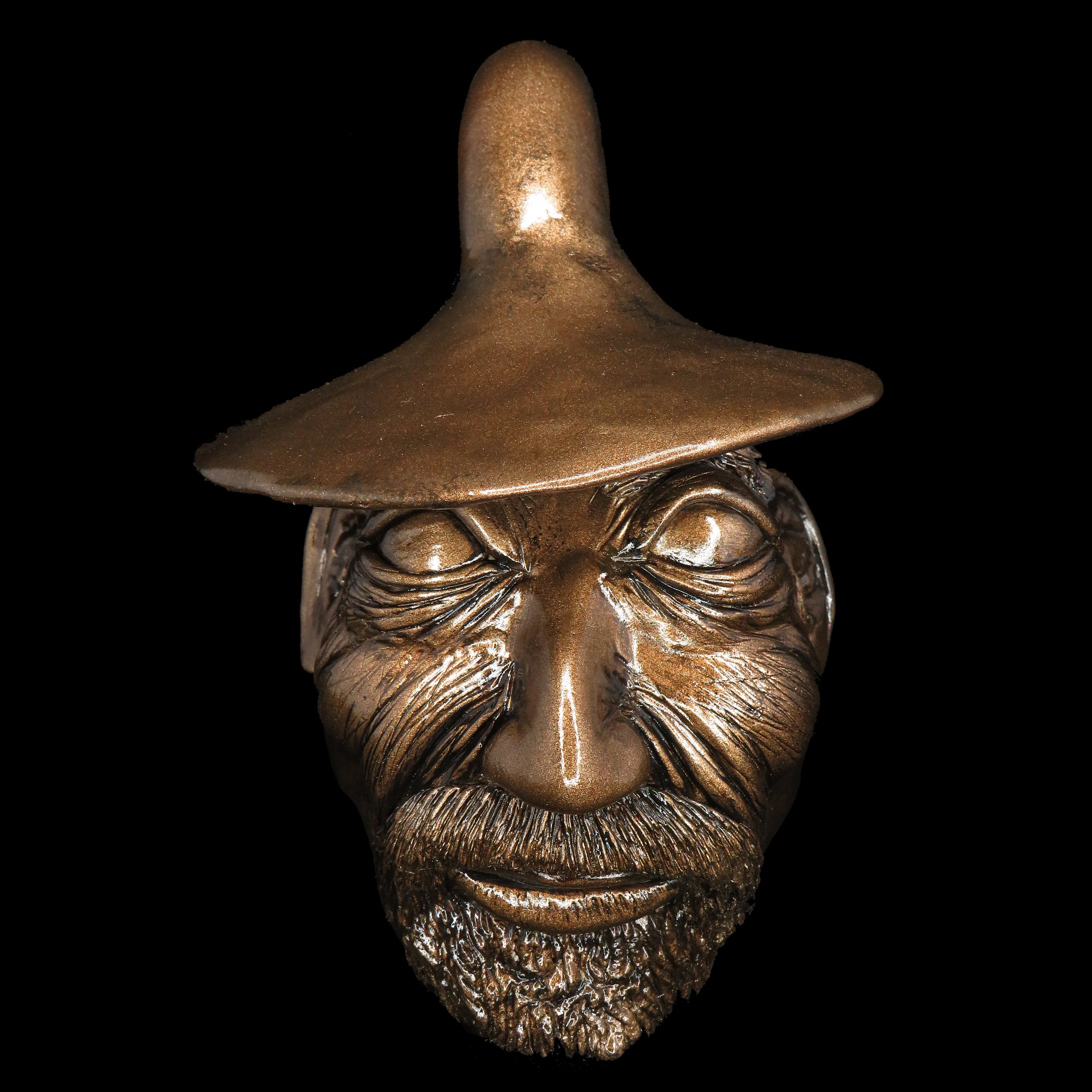 Bronze Wizard Head Gourd Art Sculpture - Etsy