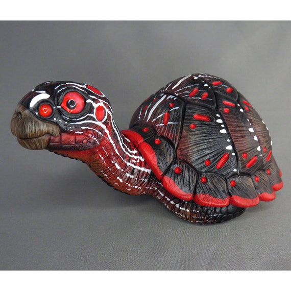 Black Spider Eyed Turtle Gourd Art Sculpture | Etsy