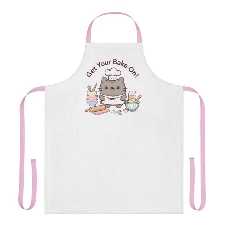 Apron, Cat Bake off Kitchen Cooking Apparel, Funny Animal Lover Gift ...