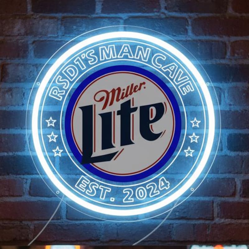 Led Miller Lite Bar Sign - Etsy