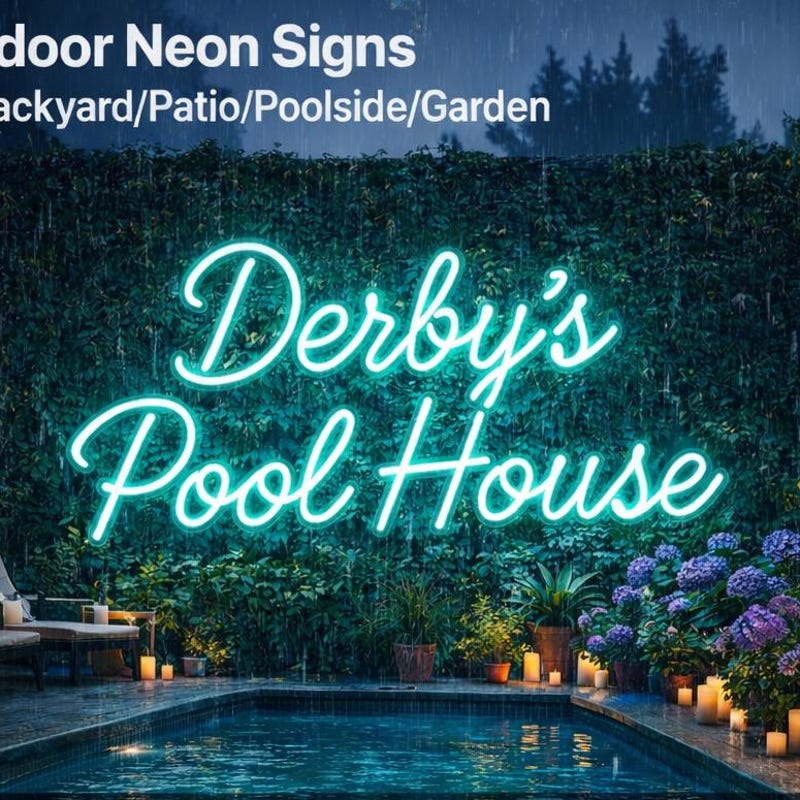 Outdoor Neon Beach Signs - Etsy UK
