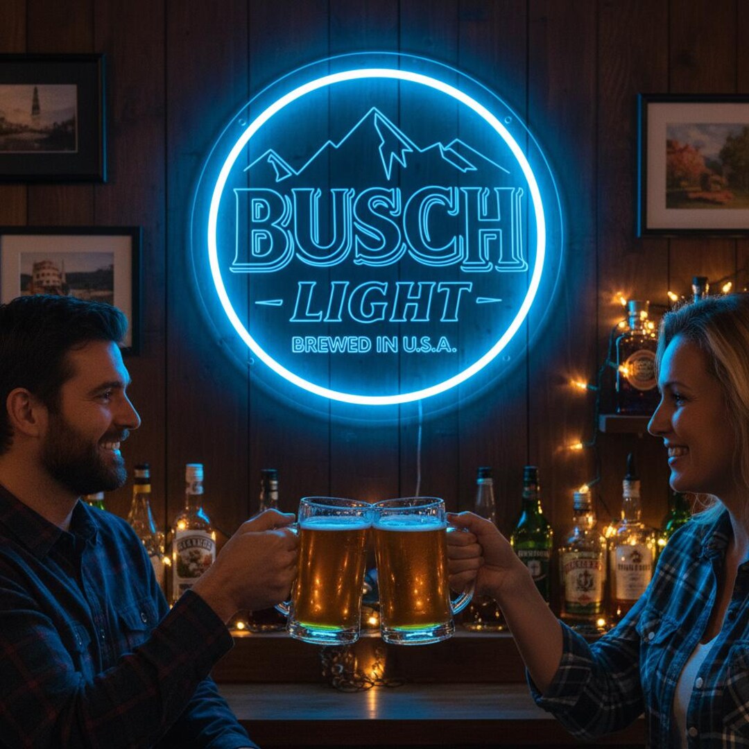 Custom Busch Light LED Neon Sign, Home Bar Decor - Etsy