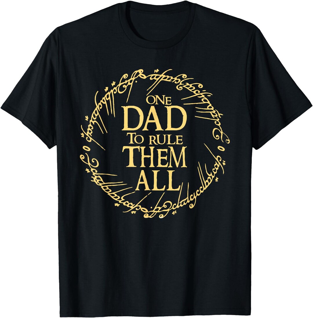 One Dad to Rule Them All Vintage Nerd Dad Father Day Apparel PNG, Funny ...