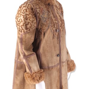 Vintage Medieval Renaissance Style Suede Fur Coat, Art to Wear, 1980s ...