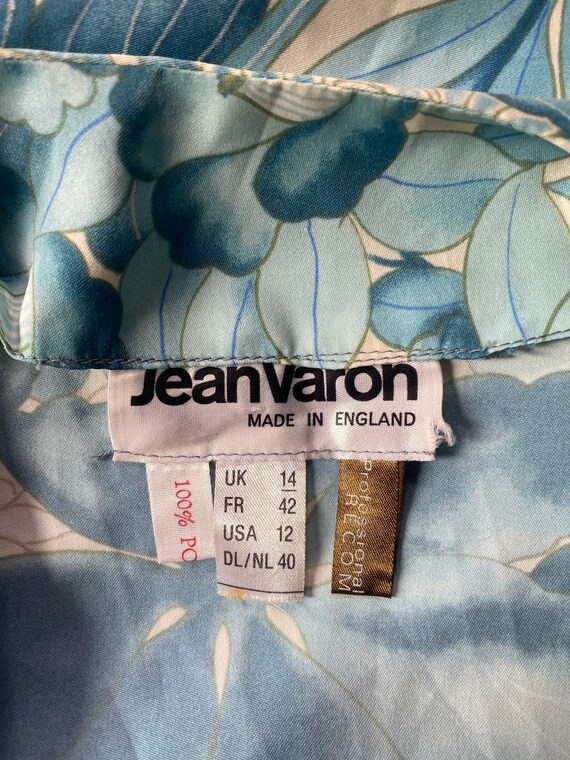 70s JEAN VARON print dress set L / vintage 1970s Engl… - Gem