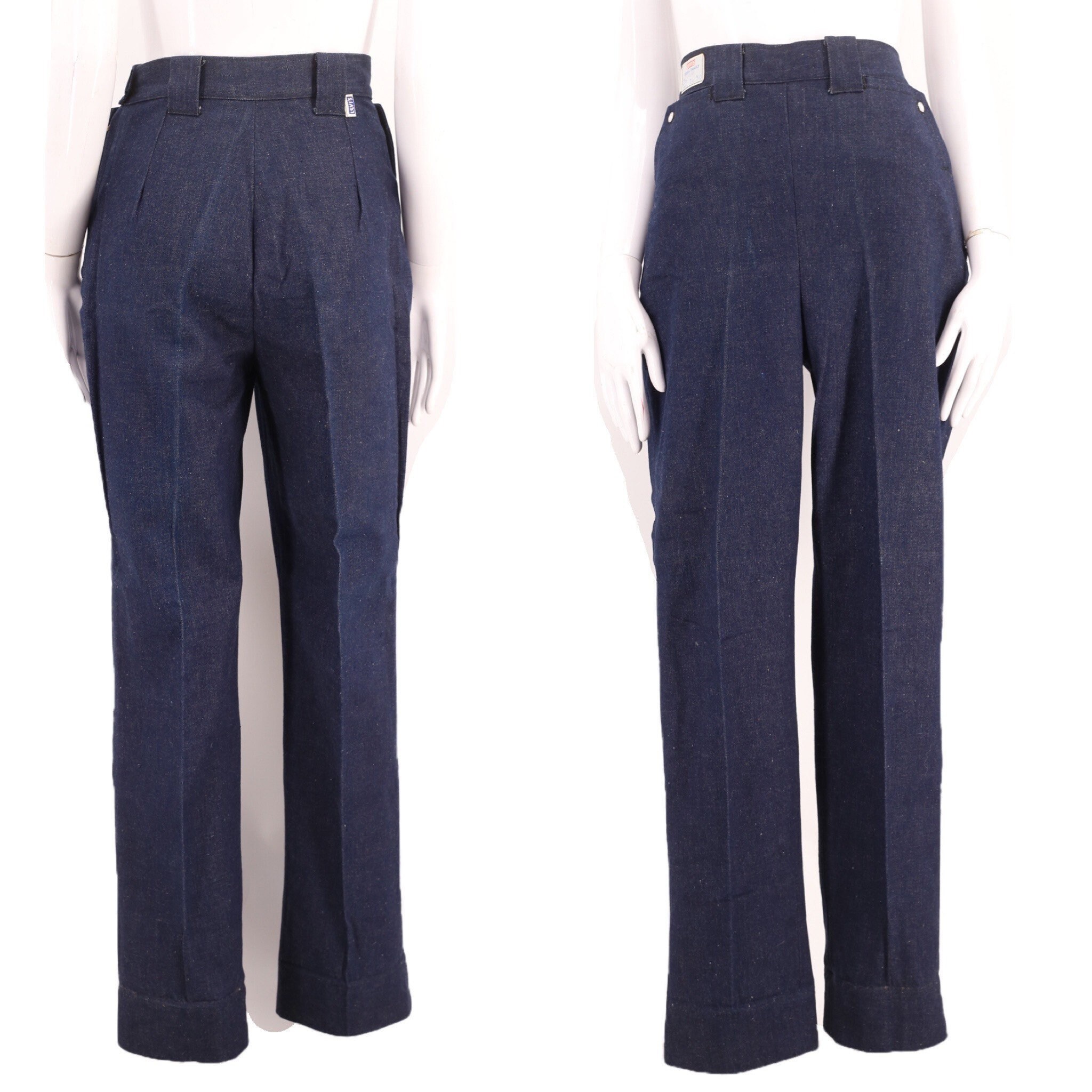 1950s LEVIS Denim Family side zip jeans 26 / vintage 50s deadstock ...