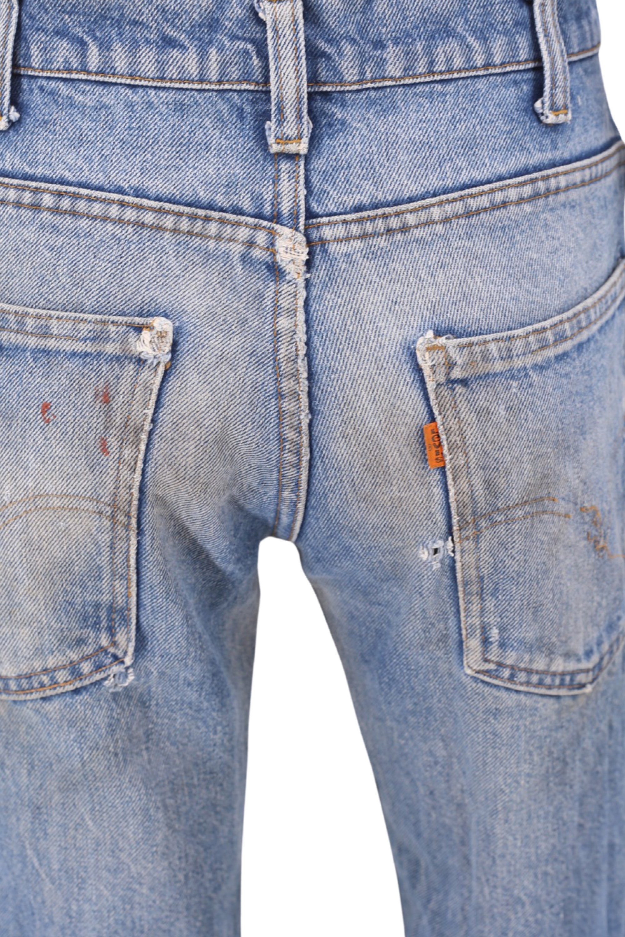 70s LEVIS 646 Orange Tab worn in bells jeans 30 / vintage 1970s vintage Levis flares bell ...