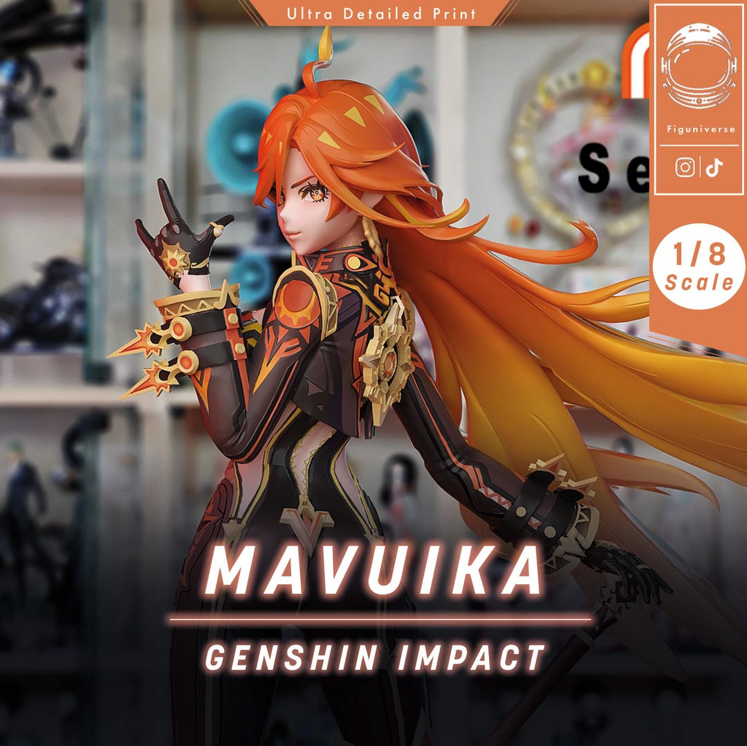 The Pyro Archon Statue|figurine|figure - 3D Printed Figure Model Kit ...