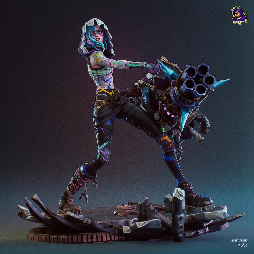 Jinx Arcane Figure - Statue - Figure - Figurine - 22 CM - Hight Quality ...