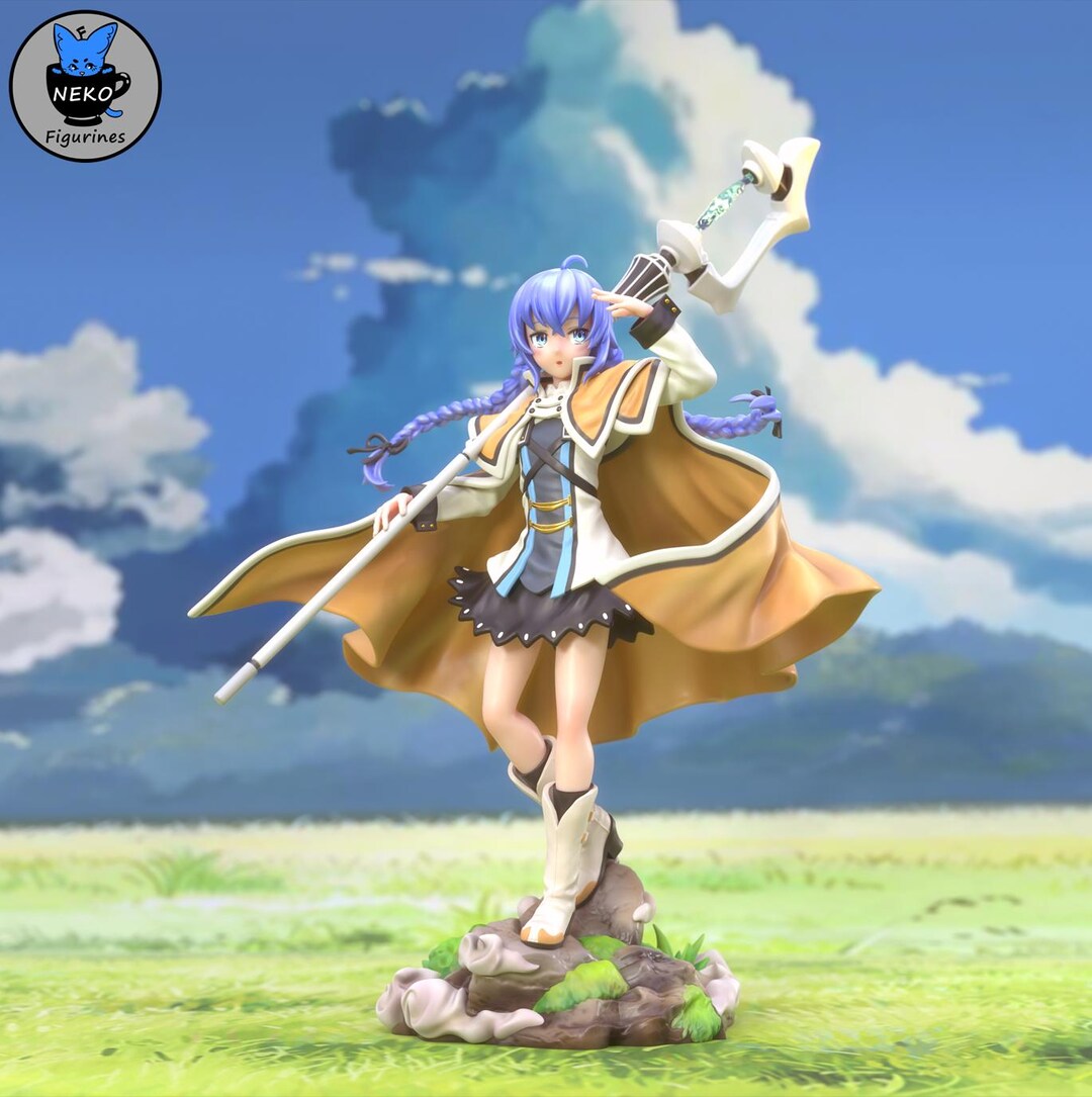 Azure Mage Statue: 3D Printed Figure Model Kit (21 Cm) - Etsy