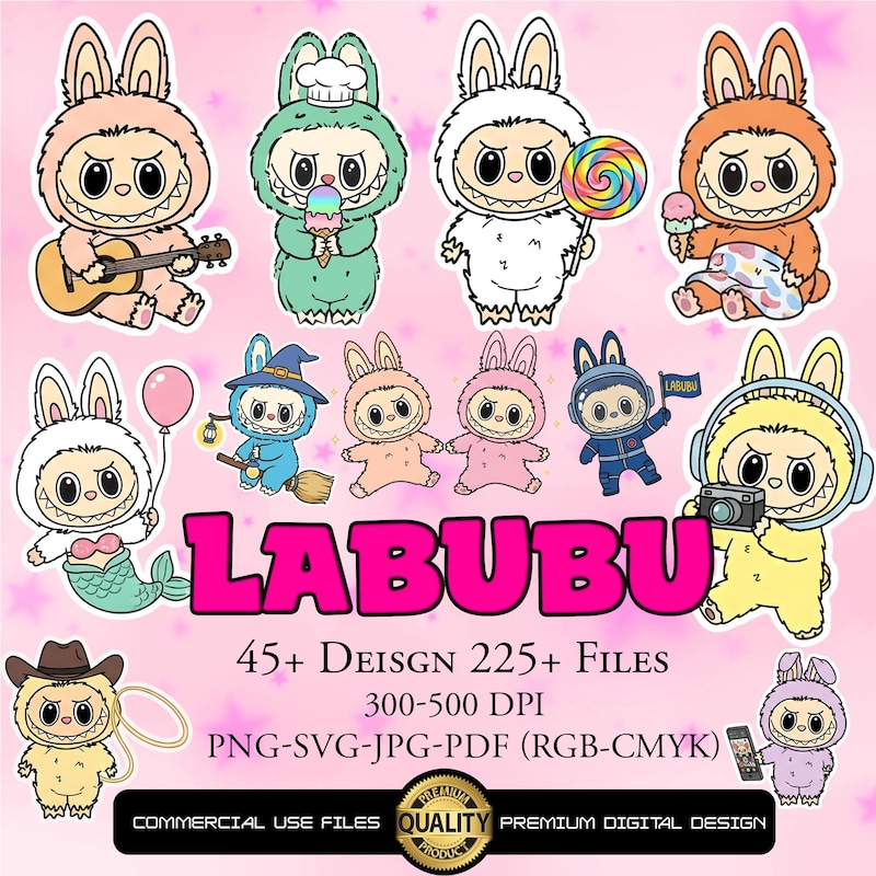 Labubu Face Template - Etsy