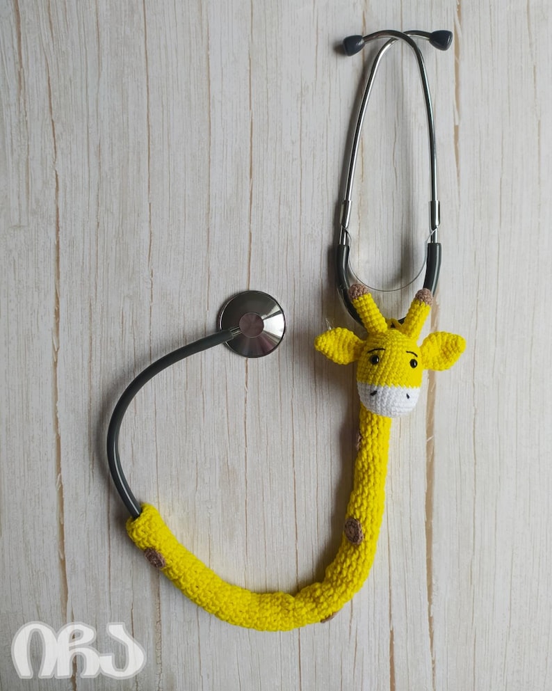 Giraffe Stethoscope Cover Crochet Pattern PDF – Amigurumi Medical Gift ...